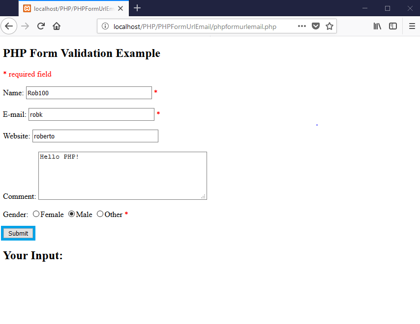 Php Form Url Email Robert Karamagi